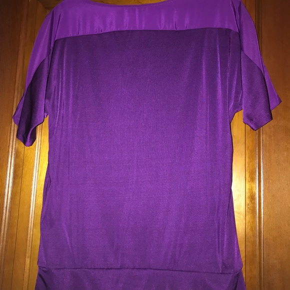 The Limited | Tops | Limited Fuchsia Purple Satin Type Material Blouse ...